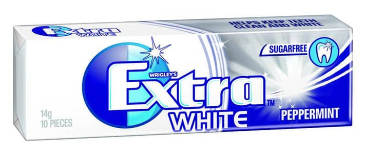 Extra White Chewing Gum Peppermint 30x14g10pieces – Heavenly Treats