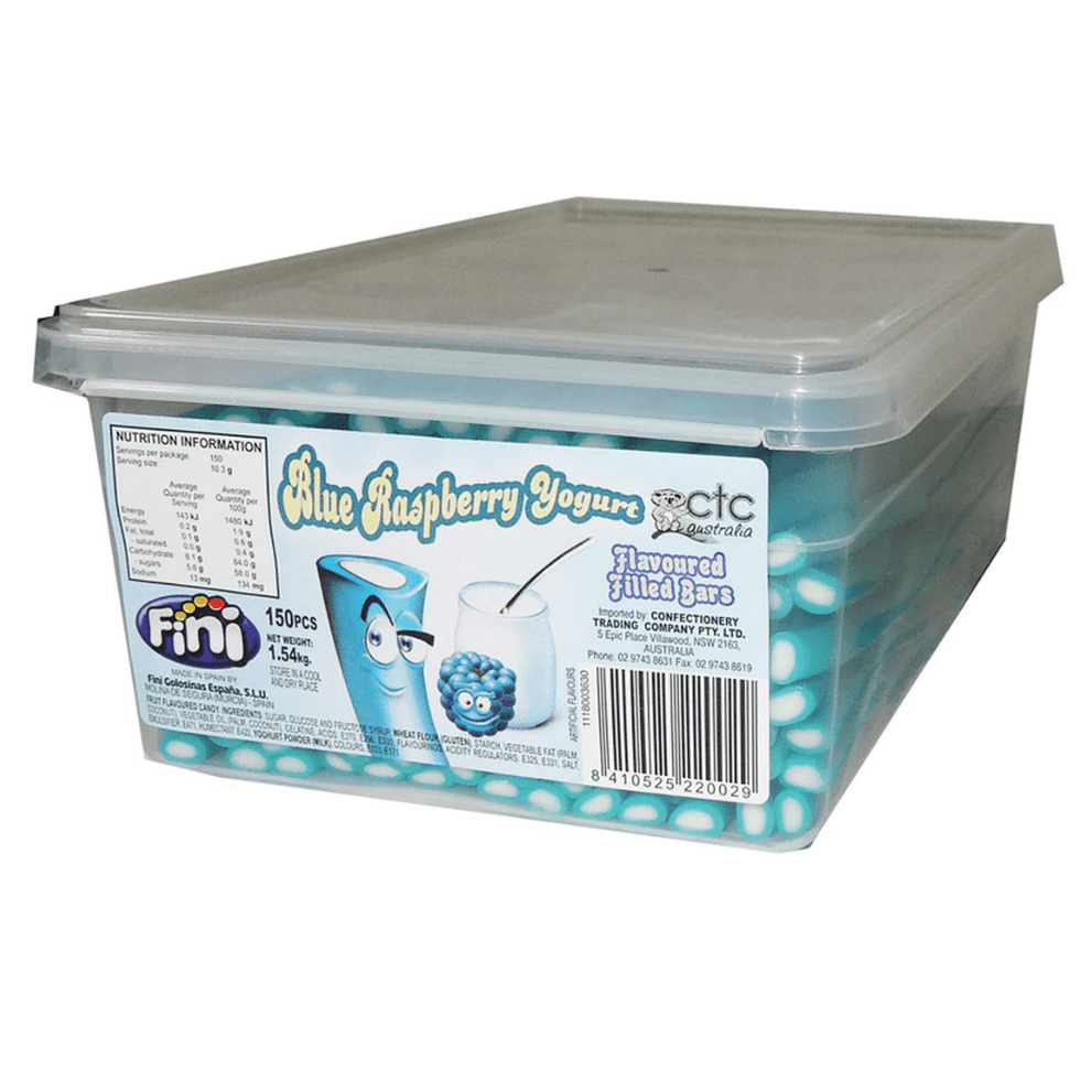 Fini Blue Raspberry Yoghurt bars 1.54kg – Heavenly Treats