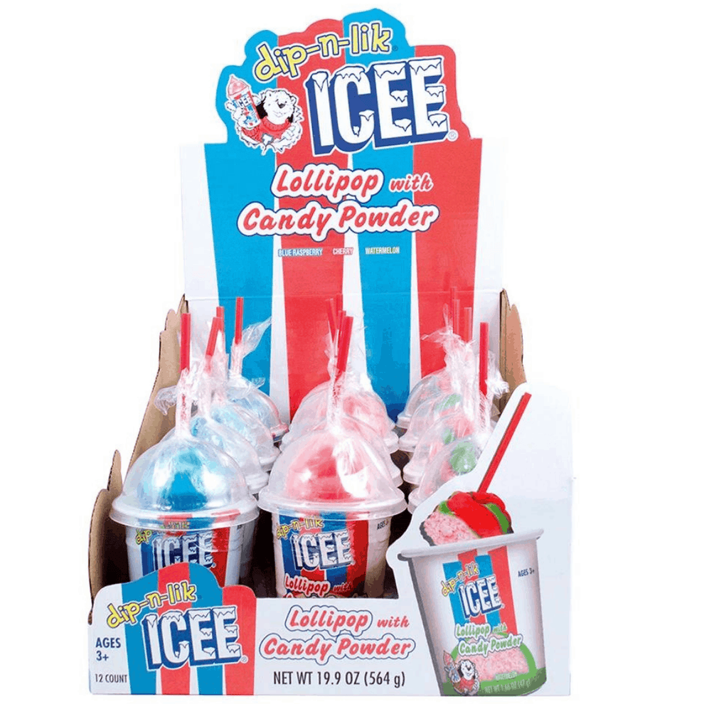 Icee Lollipop Candy Powder 12x47g – Heavenly Treats