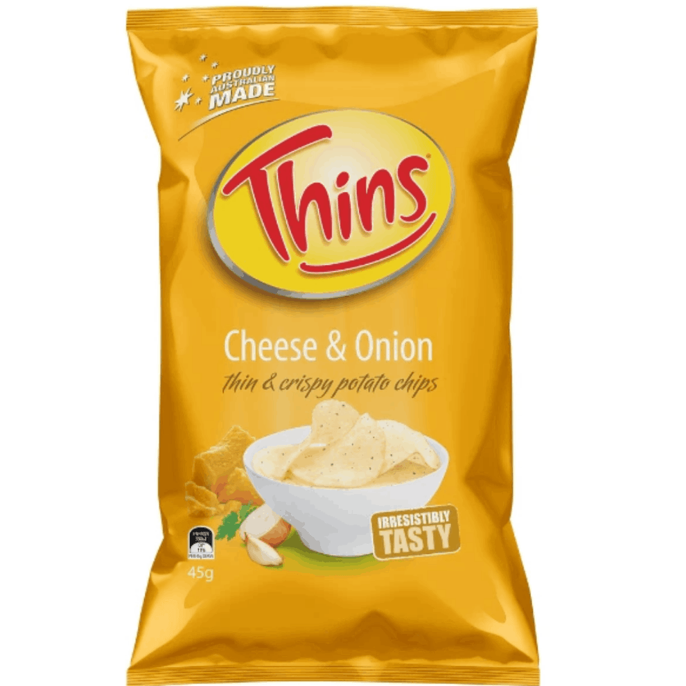 Thins Cheese & Onion 18x45g – Heavenly Treats